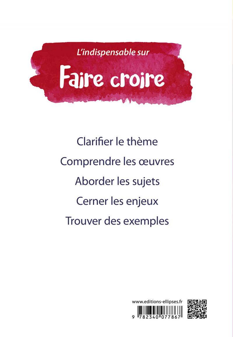 “L’Indispensable sur ‘faire croire’ (CPGE scientifiques)” – NEOCLASSICA